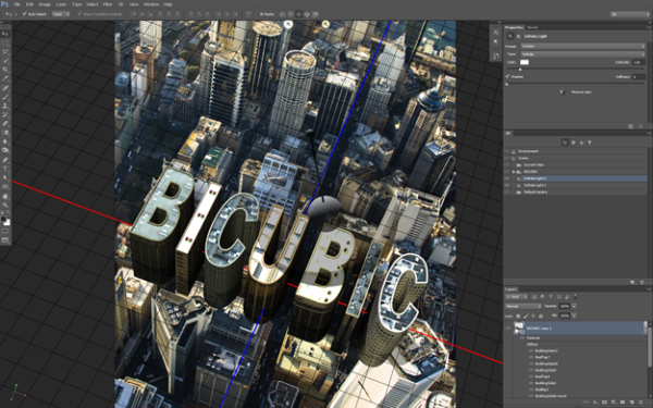 Photoshop CS6 3D Building City Tutorial - PhotoshopCAFE