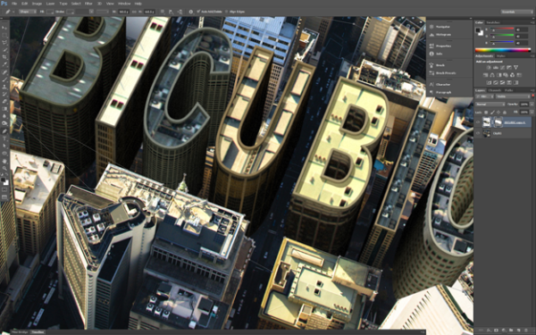 Photoshop CS6 3D Building City Tutorial - PhotoshopCAFE