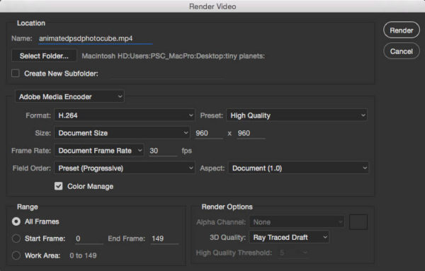 Make 3D Photo Cube in Photoshop (and animate it) - PhotoshopCAFE