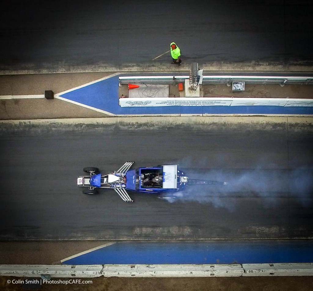 Shooting Drag racing from the air with a drone - PhotoshopCAFE
