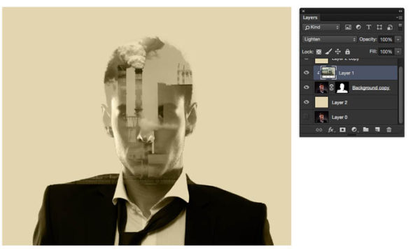 Blending layers in Photoshop, Double Exposure Tutorial - PhotoshopCAFE