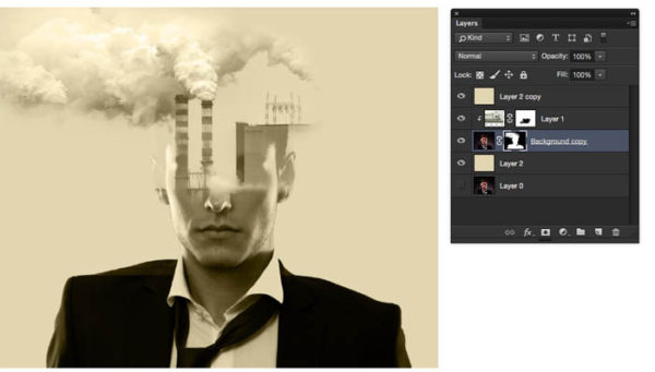Blending layers in Photoshop, Double Exposure Tutorial - PhotoshopCAFE