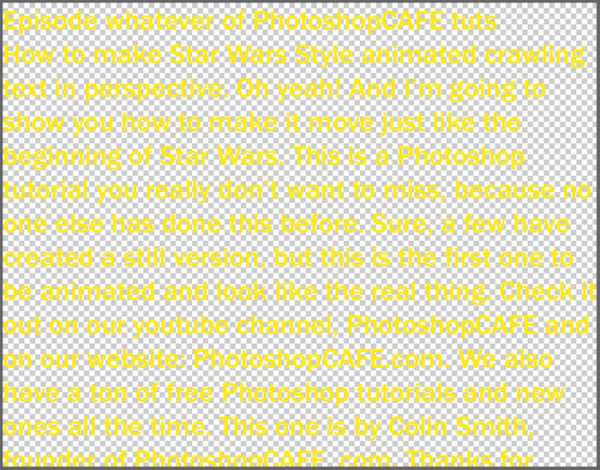 How to Create Animated Star Wars Perspective text effect in Photoshop ...