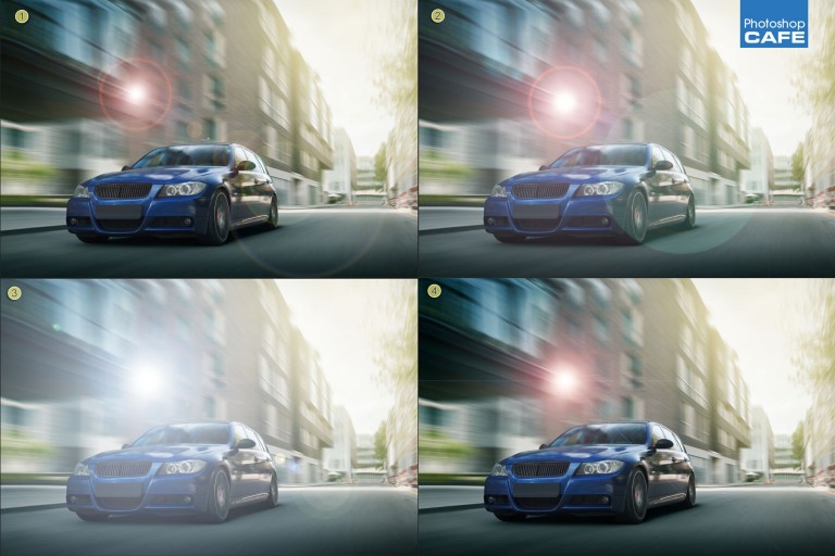 How to Create a hyper realistic non-destructive Lens Flare effect in ...