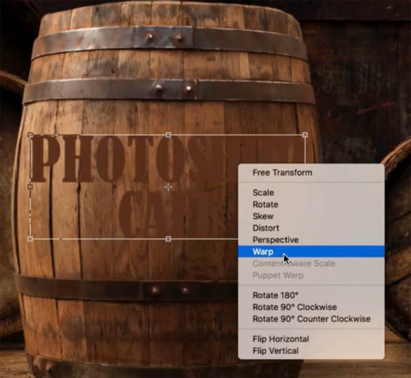 How to blend text into a photo realistically in Adobe Photoshop ...