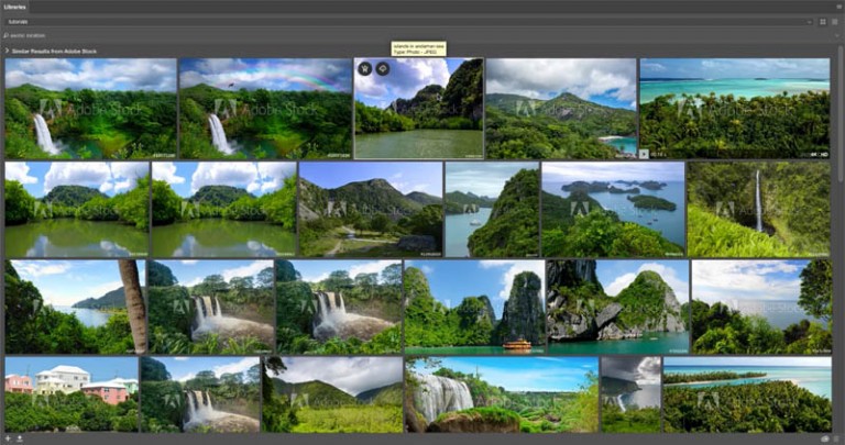 How to search and download Adobe Stock images in Photoshop - PhotoshopCAFE
