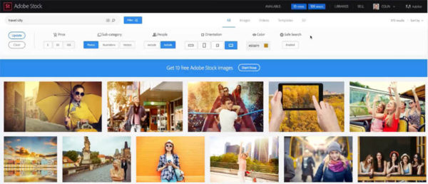 How to search and download Adobe Stock images in Photoshop - PhotoshopCAFE