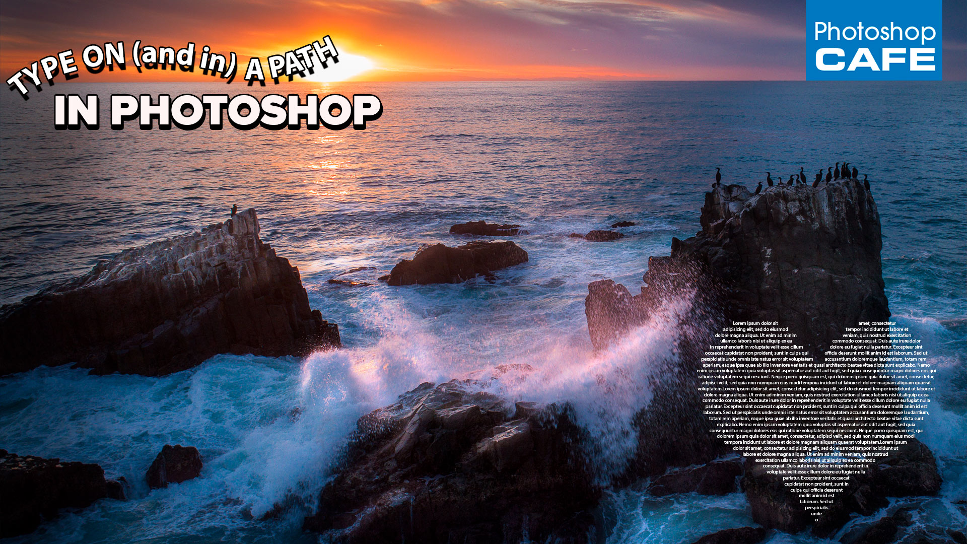 Align Type To A Path And Inside A Shape In Photoshop Tutorial 