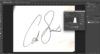 How to turn a signature into a watermark in Photoshop tutorial ...