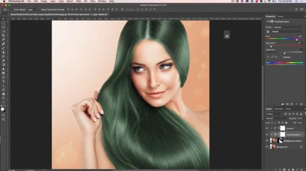 How to change Hair color in Photoshop tutorial - PhotoshopCAFE