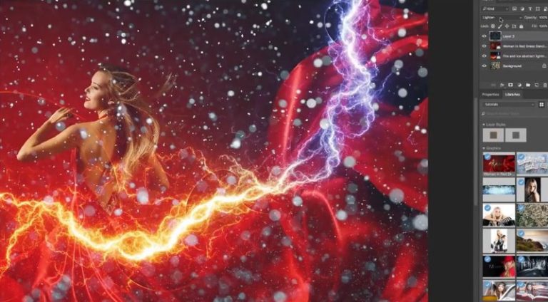 Layer Blending Mode tips in Photoshop tutorial, combining photos with ...