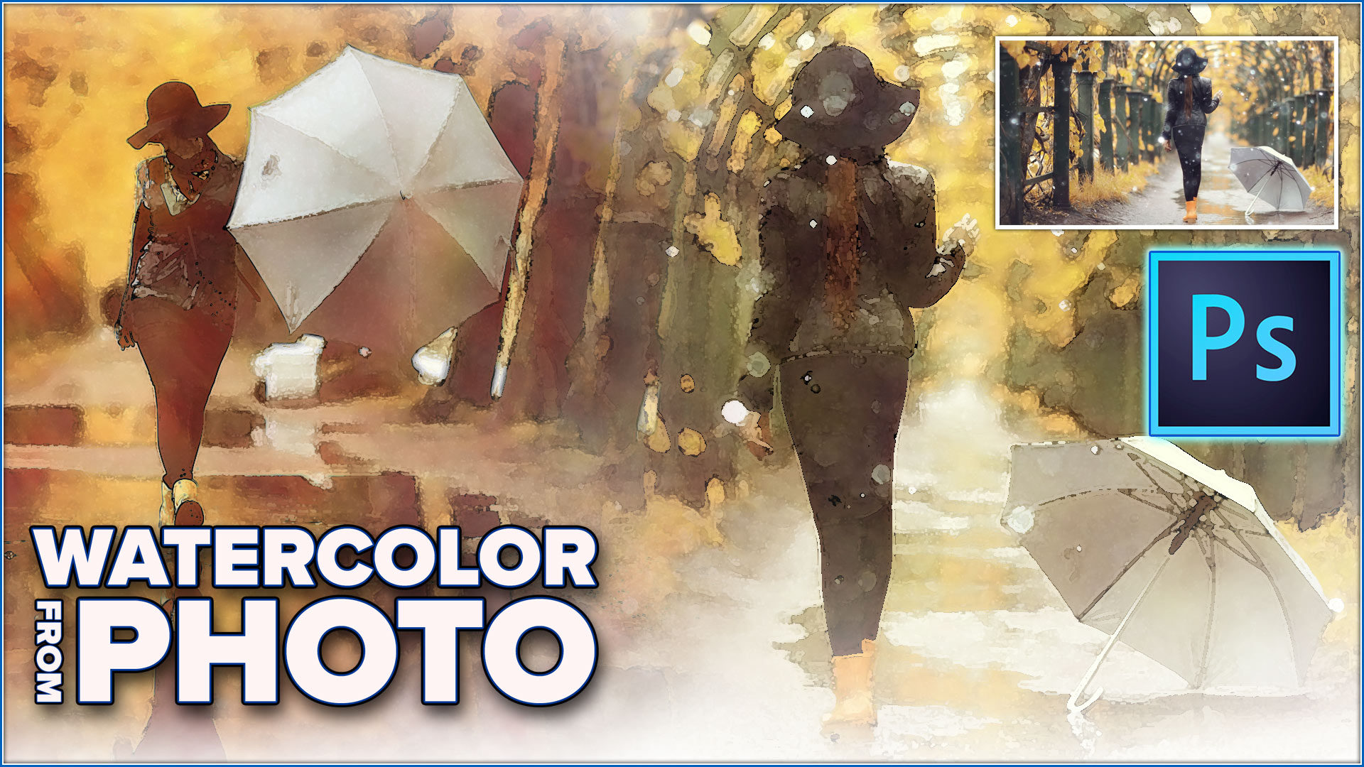 How to turn any photo into a watercolor painting in Photoshop ...