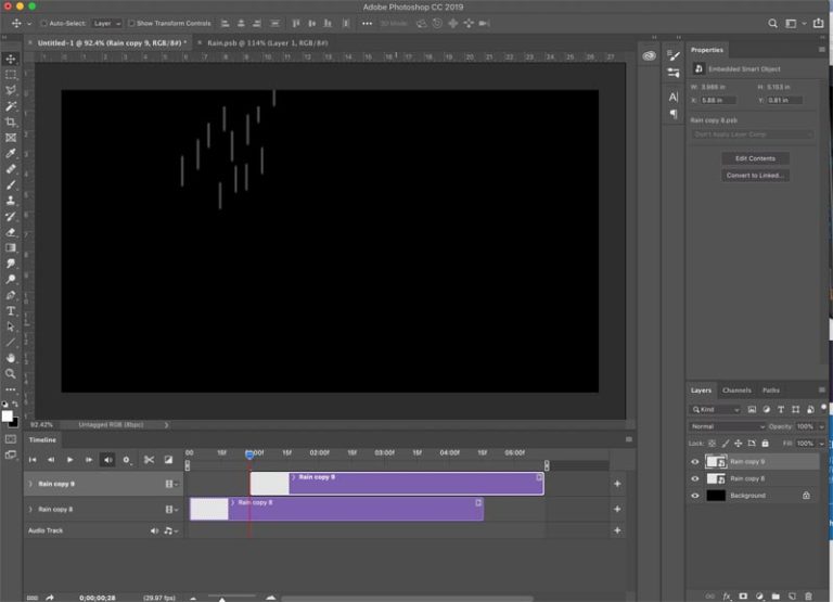 How to make animated rain in Photoshop or After effects - PhotoshopCAFE