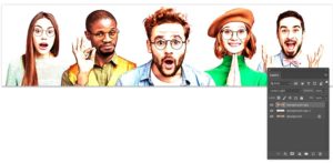 Turn photo into Comic Book Effect in Photoshop Tutorial Cartoon in ...