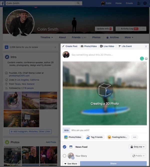 How to turn any photo into a Facebook 3D photo in Photoshop - PhotoshopCAFE
