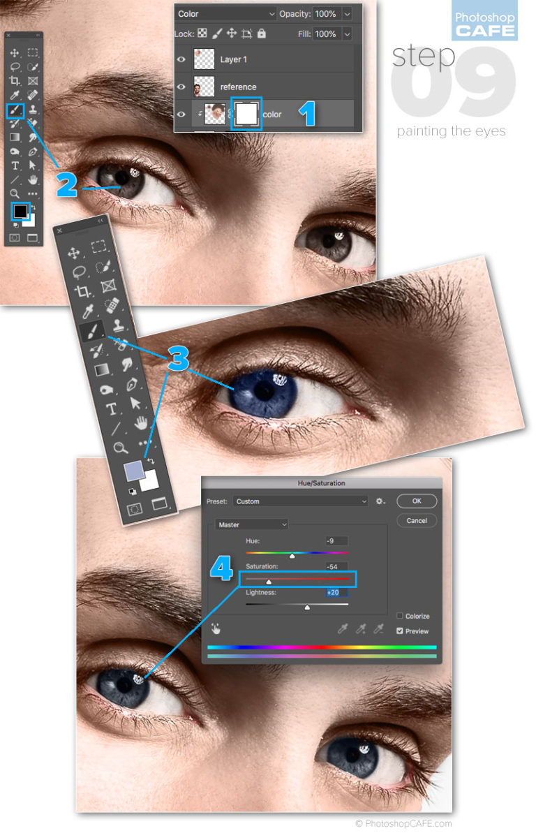 How to Colorize a black and white photo in Photoshop - portrait ...