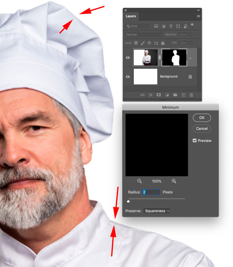3 easy ways to remove edge fringes in Photoshop. Halo removal on cutout ...