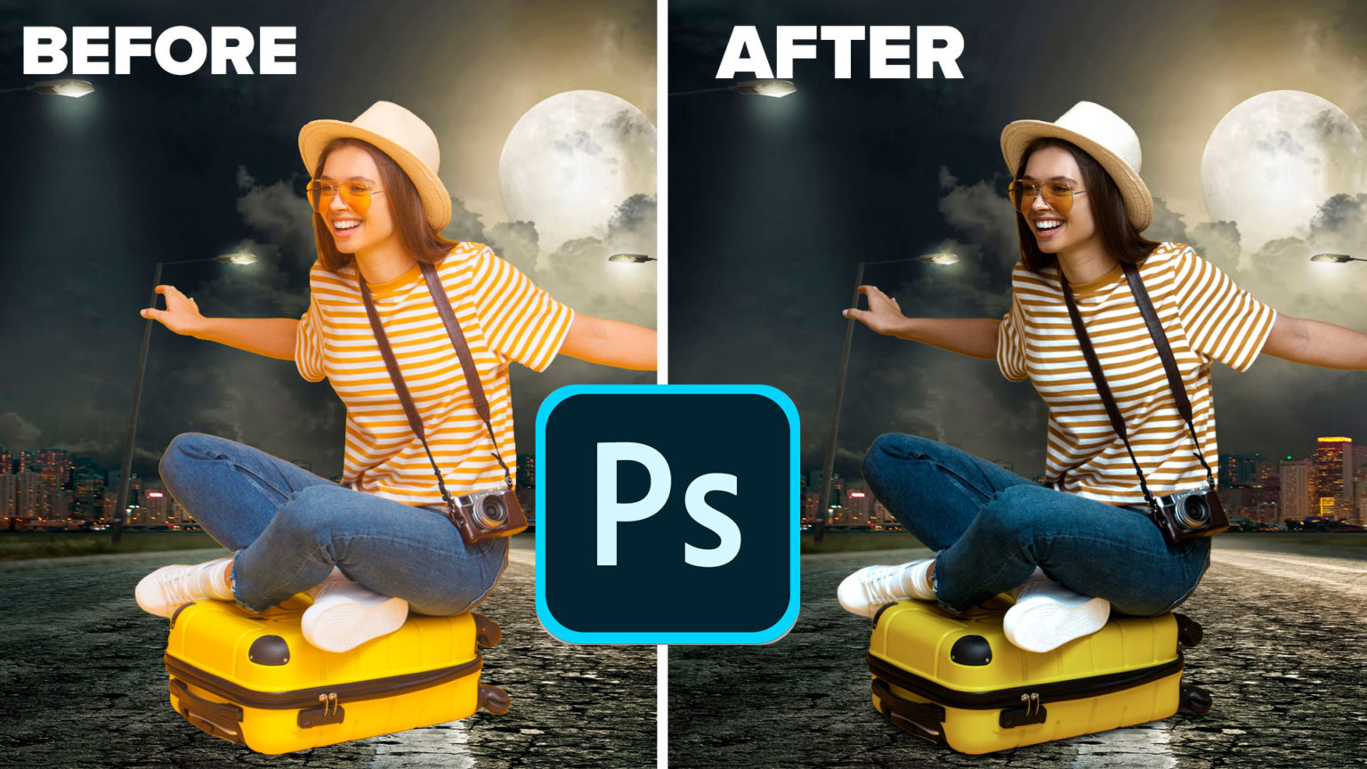 How to remove color tints from photos in Photoshop, gel removal ...