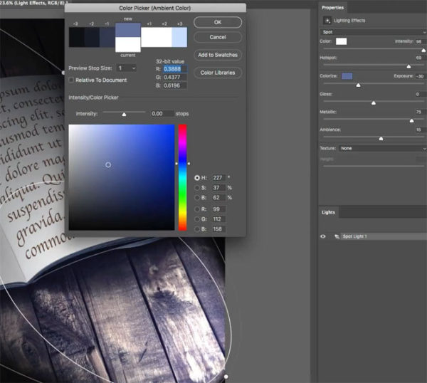 How to make good night shadows in Photoshop. Light a product in ...
