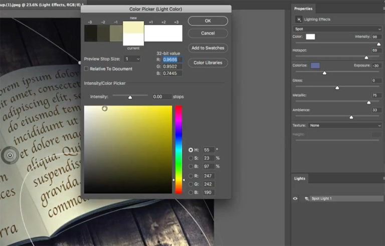 How to make good night shadows in Photoshop. Light a product in ...
