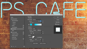 How to create a neon glow in Photoshop, layer style and font included ...