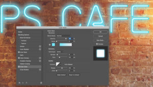 How to create a neon glow in Photoshop, layer style and font included ...