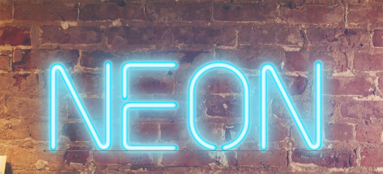 How to create a neon glow in Photoshop, layer style and font included ...