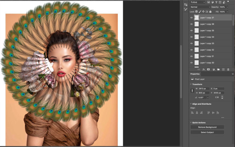 How to use Repeat transform in Photoshop, for repetitive ...