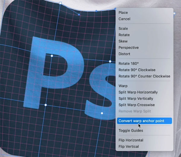 Easily wrap art on clothing, new feature in Photoshop split warp ...