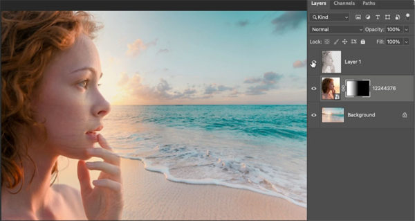 How to blend Layers in Photoshop and select faces with masks ...