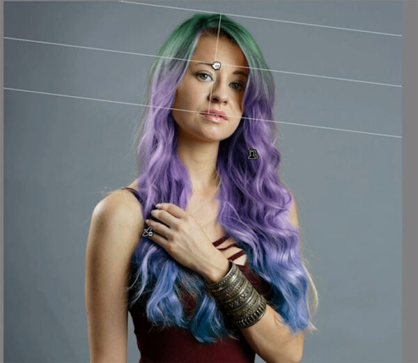 How to change hair color in Lightroom with masks. Ombre hair effect and ...
