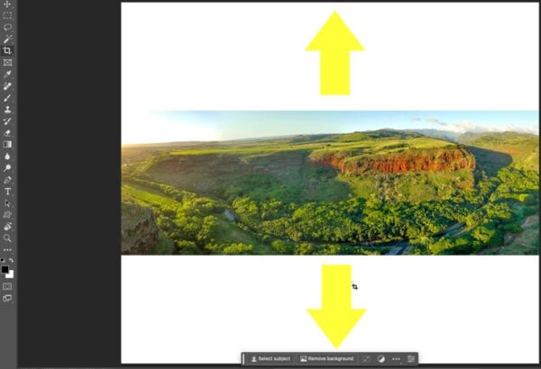 Expanding a picture with Photoshop Generative Fill ai - PhotoshopCAFE