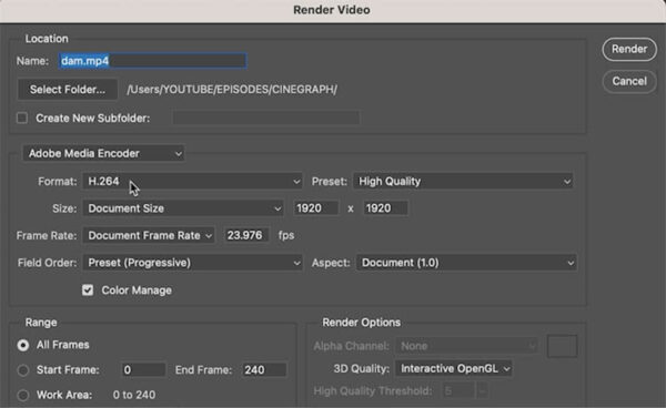 How to Extend a Video in Photoshop with Generative Fill, ai Cinemagraph ...