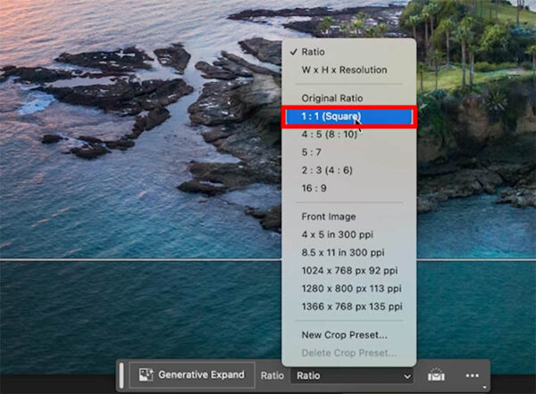 How to Resize a photo to any size and fill the overcrop with Generative ...