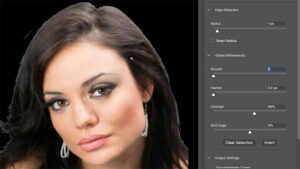 How to use Select and Mask in Photoshop. Refine edges on every cutout ...