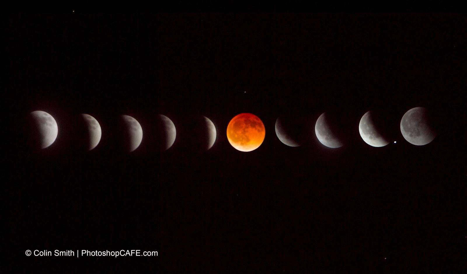 how to photograph a lunar eclipse for beginners - PhotoshopCAFE