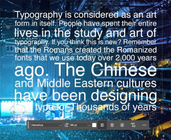 Dynamic text in Photoshop automatically create beautiful blocks of text - PhotoshopCAFE